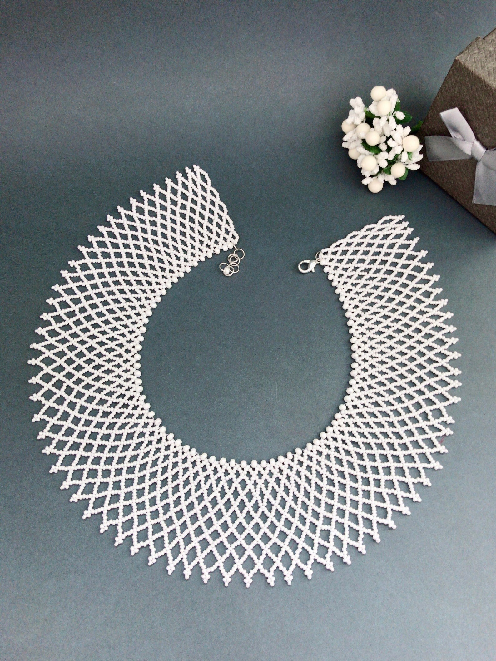RBG Collar Necklace, Ginsburg Beaded Jewelry, Dissent Collar, Ruth ...