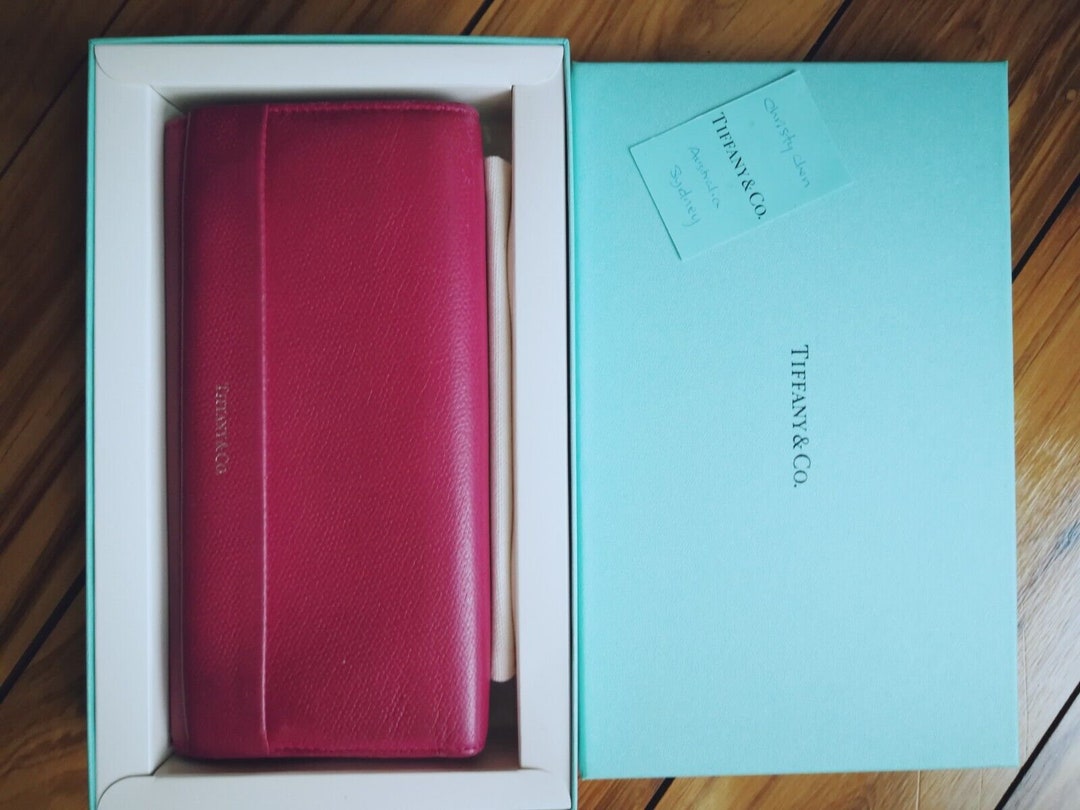 Genuine Tiffany & Co Long Leather Wallet Hot Pink - Etsy