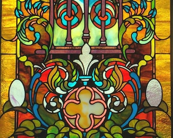 Justin Behnke Sanctuary Pattern Stain Glass Patterns - Etsy