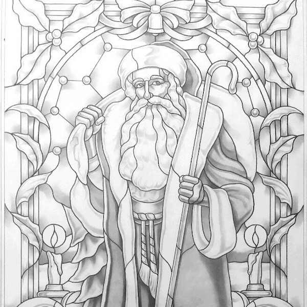 Santa Pattern - Etsy