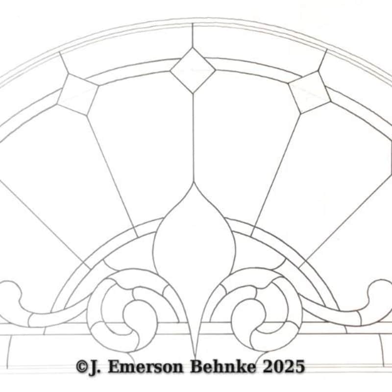 Stained Glass Transom Window - Etsy
