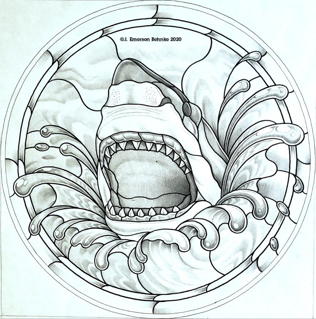 Great White Shark ( DIGITAL. PDF ) - Etsy