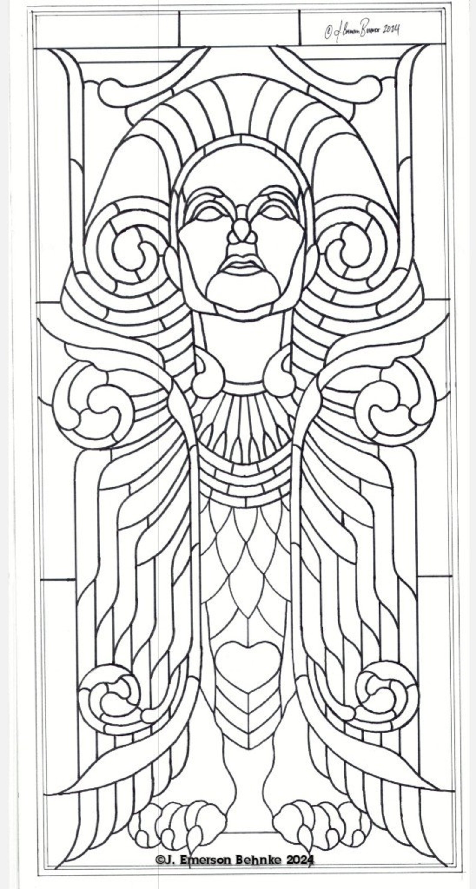 Art Deco Sphinx (DIGITAL.PDF) - Etsy