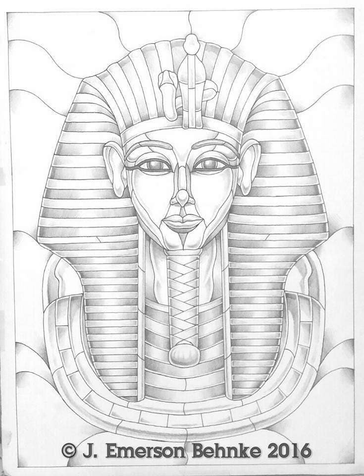 King Tut Outline