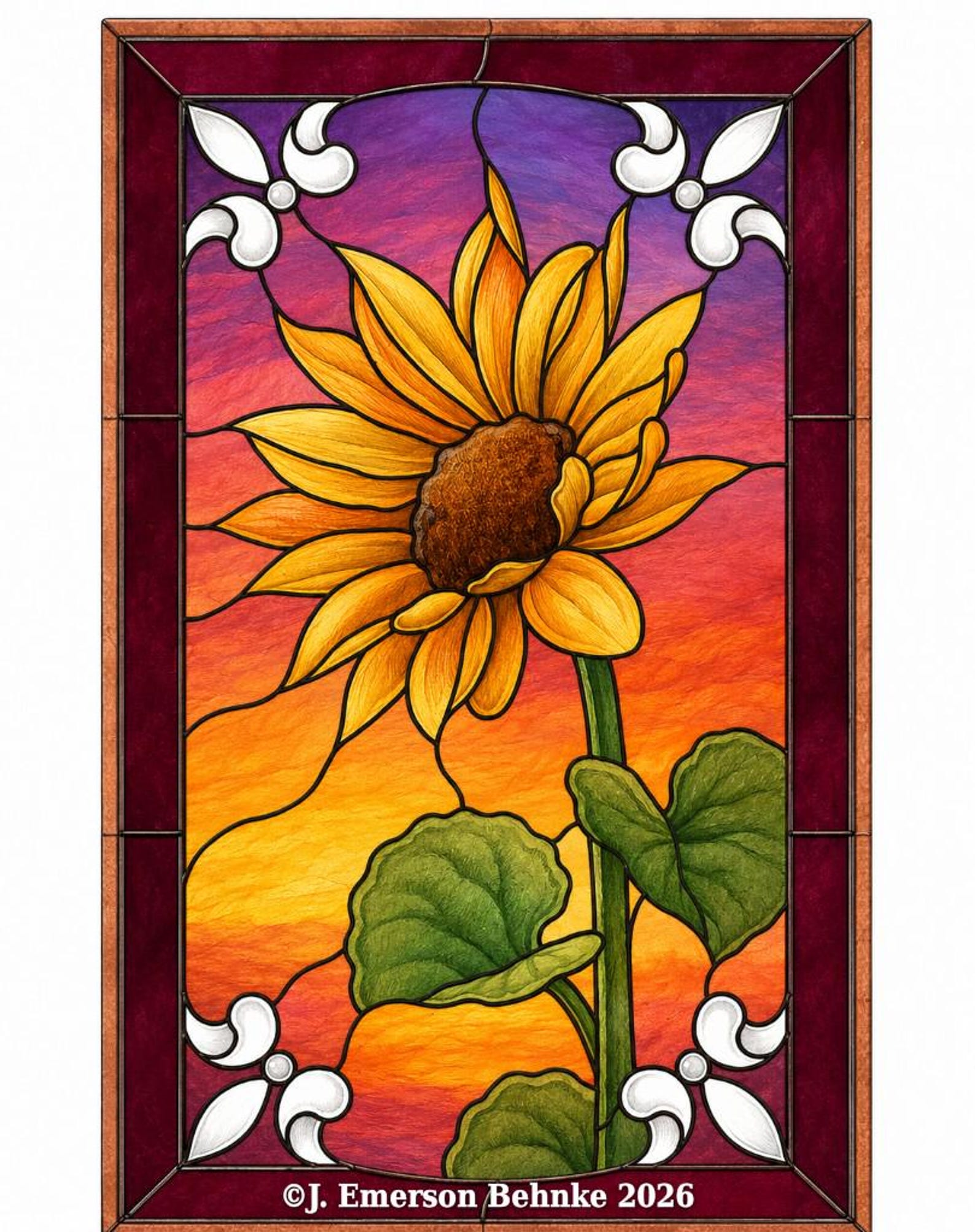Sunflower Suncatcher (DIGITAL) - Etsy