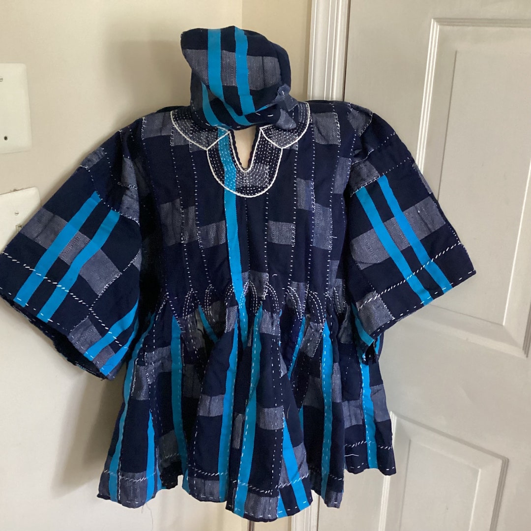 Authentic Bolga Hand Woven Hand Stitched Batakari/ Fugu/ Smock With ...