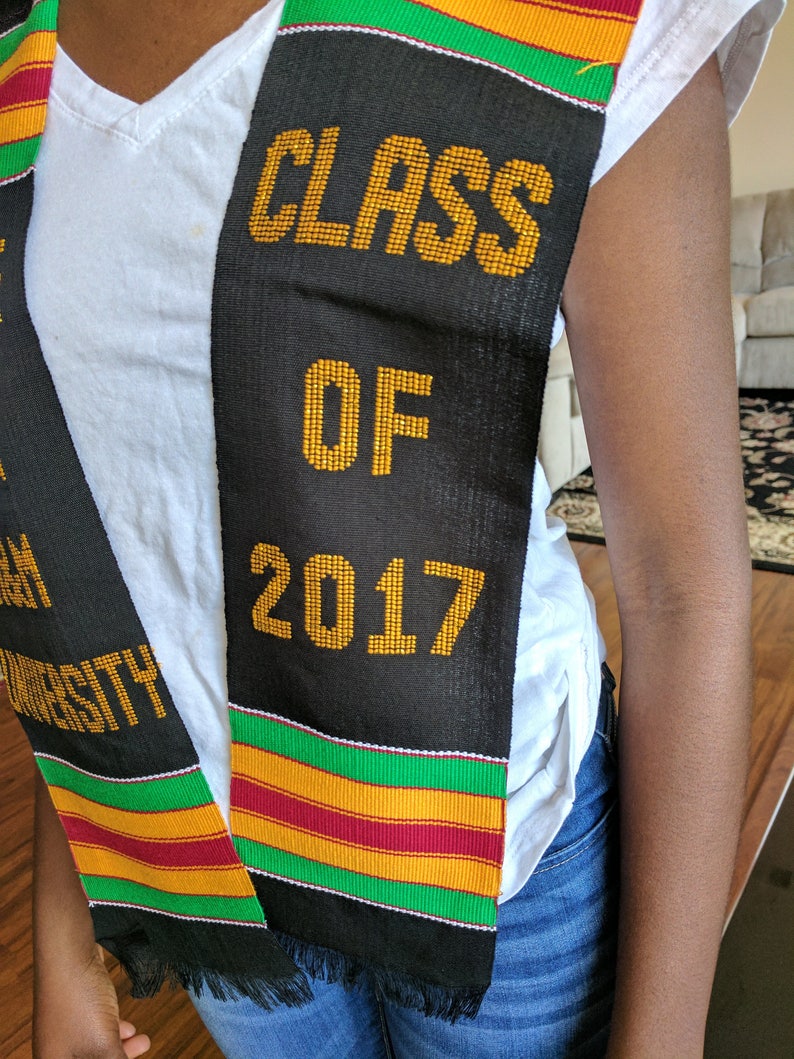 Class of 2017 Prairie View A&M University Kente Stole/custom - Etsy