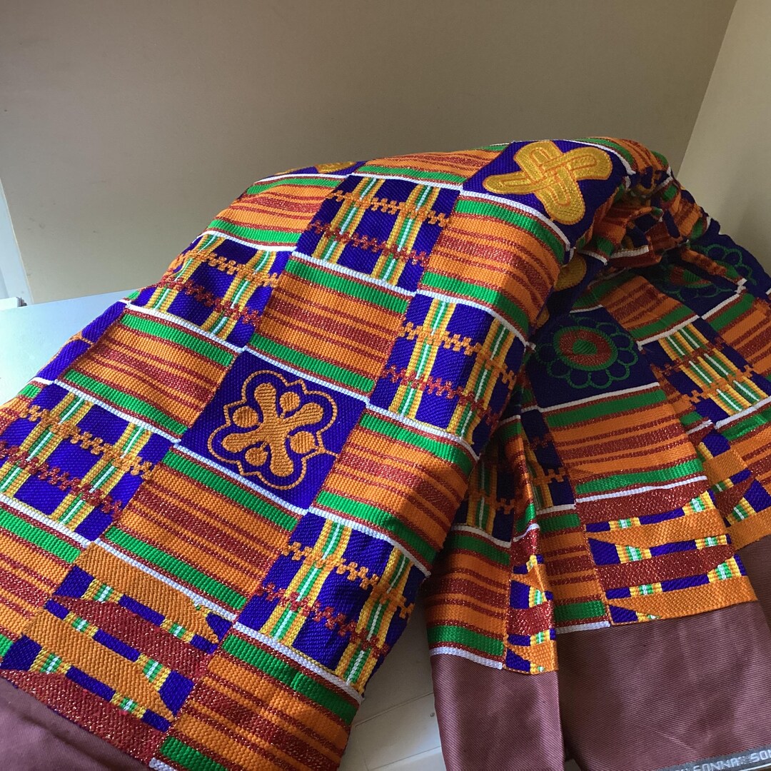 Exclusive Embroidered Obama Kente - Etsy