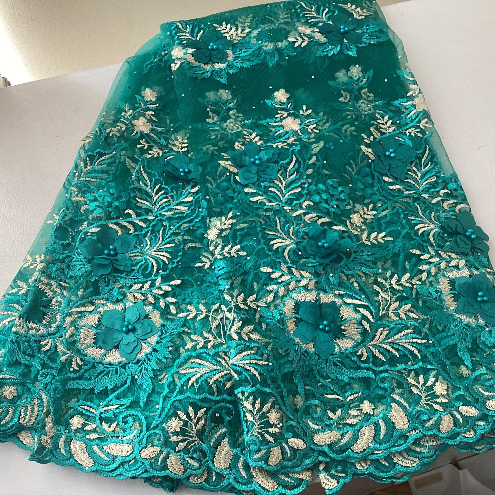 Two Tone Guipure Cord Lace Fabric With Sequins - Etsy