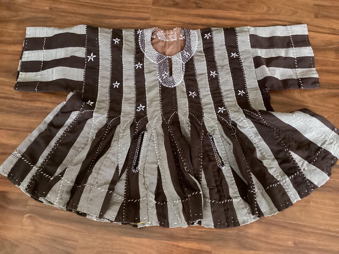 Hand Woven Batakari Fugu: Northern Ghana Traditional Wear, Men's Size L ...