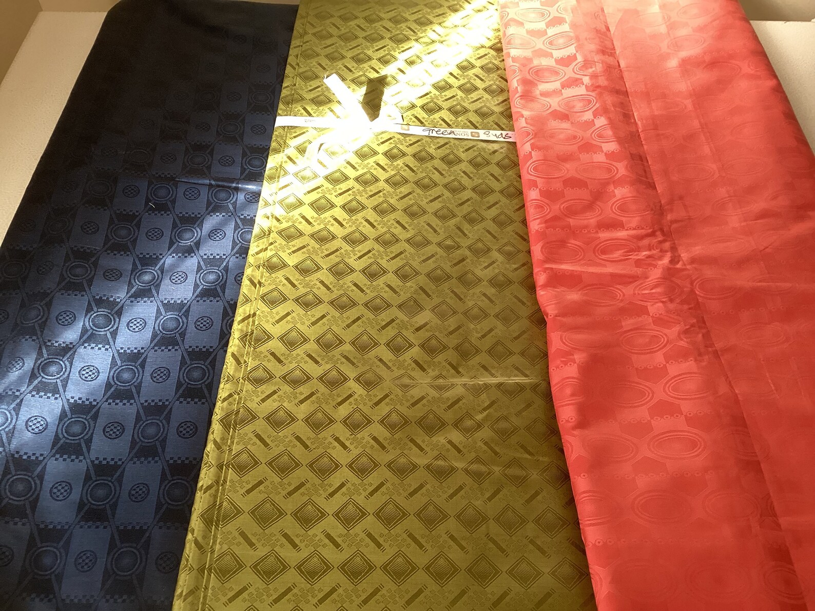 Bazin Riche Fabric: 100% Cotton Brocade, Shada - Etsy