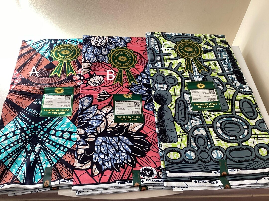 Super Wax/block Print/ Vlisco in Holland/ Guaranteed Real Dutch Print ...