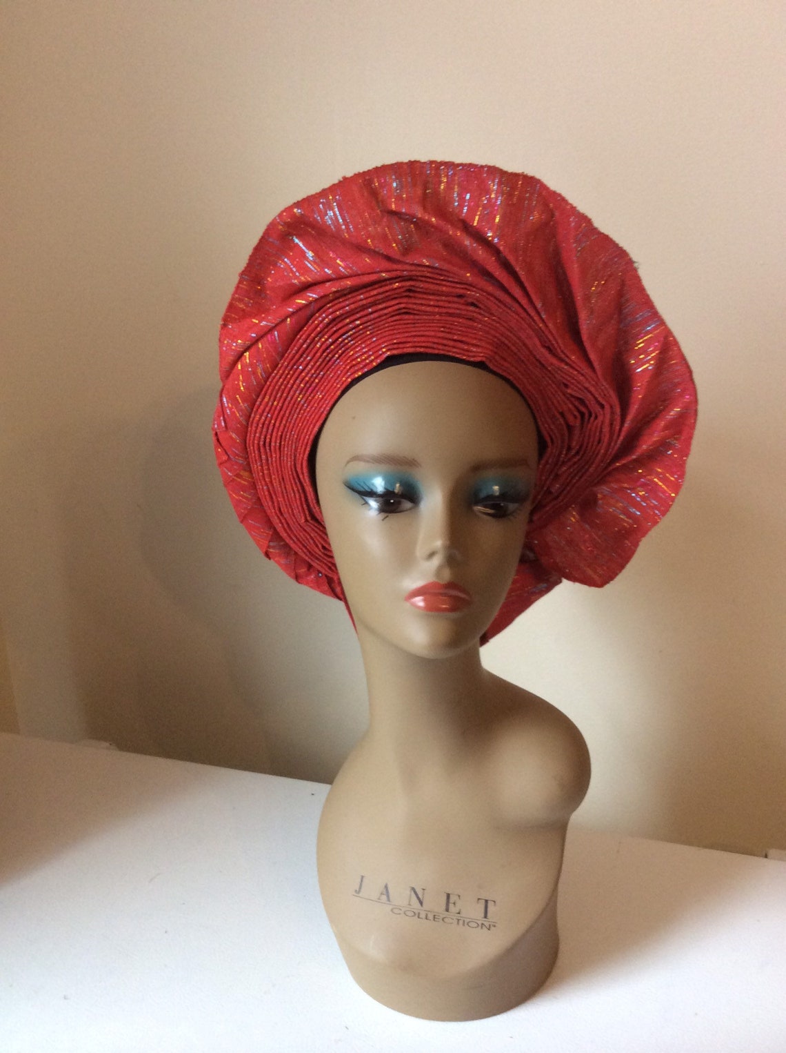 Auto Gele / Pre Tied Nigerian Head Wrap /aso Oke. price Drop. - Etsy