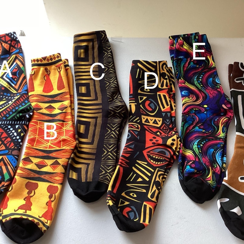 Afrocentric Mens Socks - Etsy