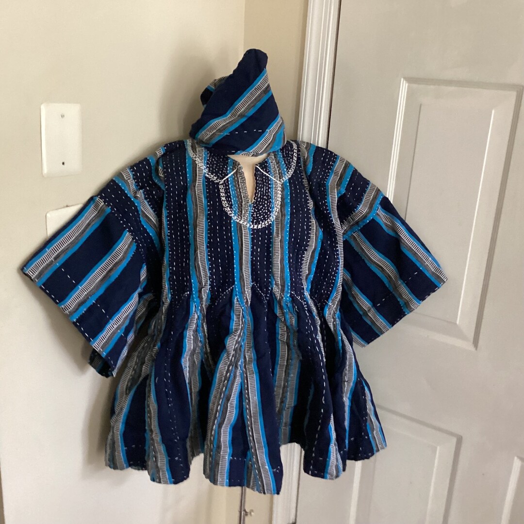 Authentic Hand Stitched Batakari/ Fugu With Side Pockets and Hat. L/XL ...