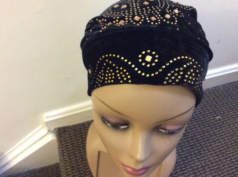 Velvet Embellished Rhinestone Caps/slouchy Beanie Hats. | Etsy