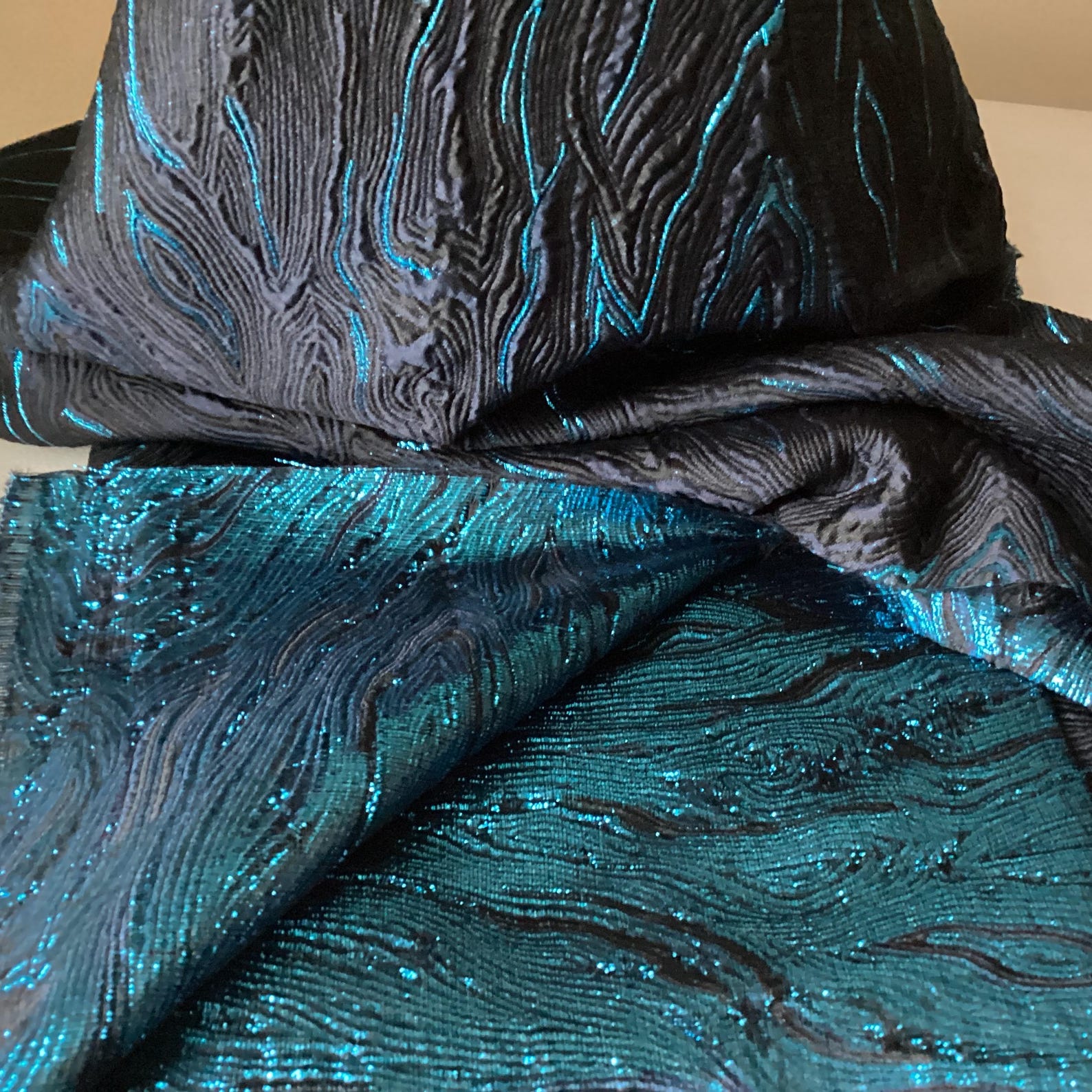 Brocade Metallic Embossed Floral Jacquard Fabric by the Yard. - Etsy