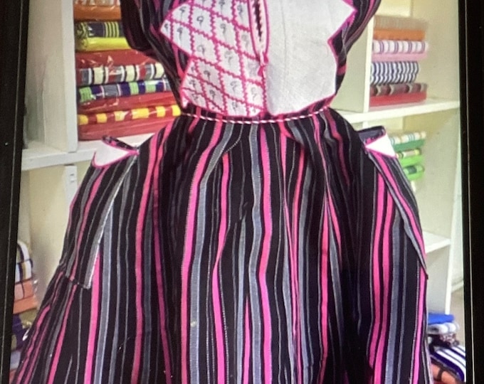 Northern Ghana Kente/fugu/ Batakari Fabric/embroidered Split Neckline ...