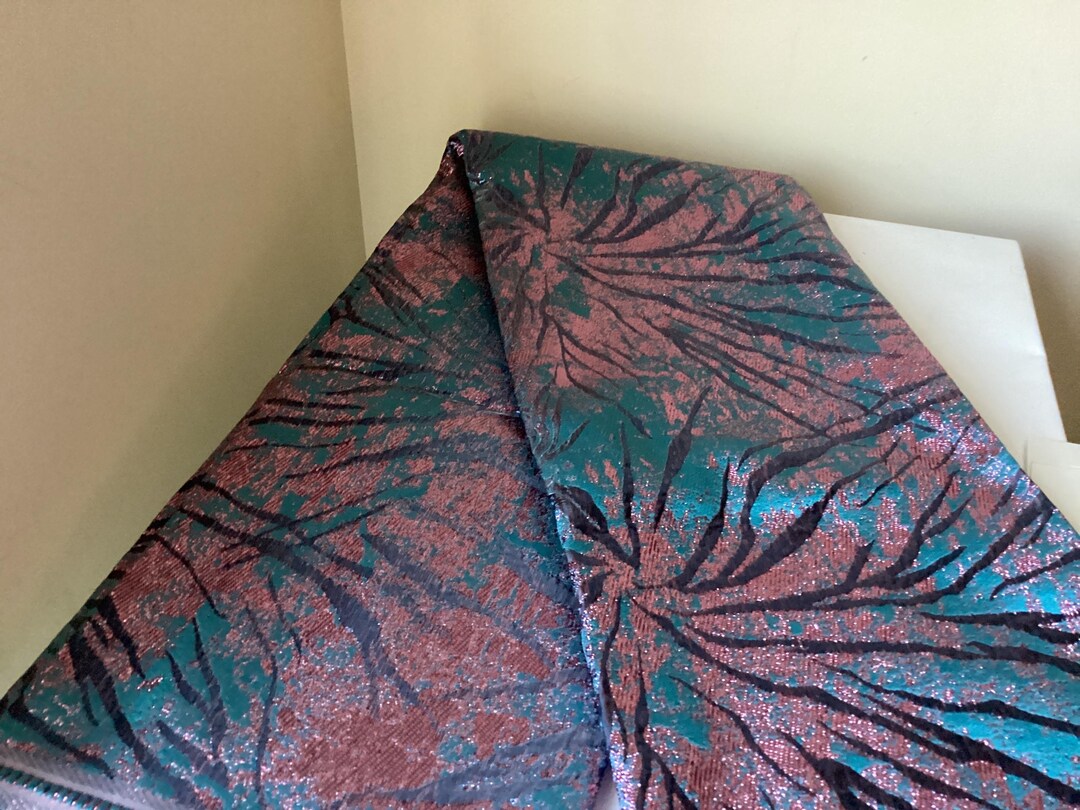 Brocade Jacquard Abstract Design Fabric - Etsy