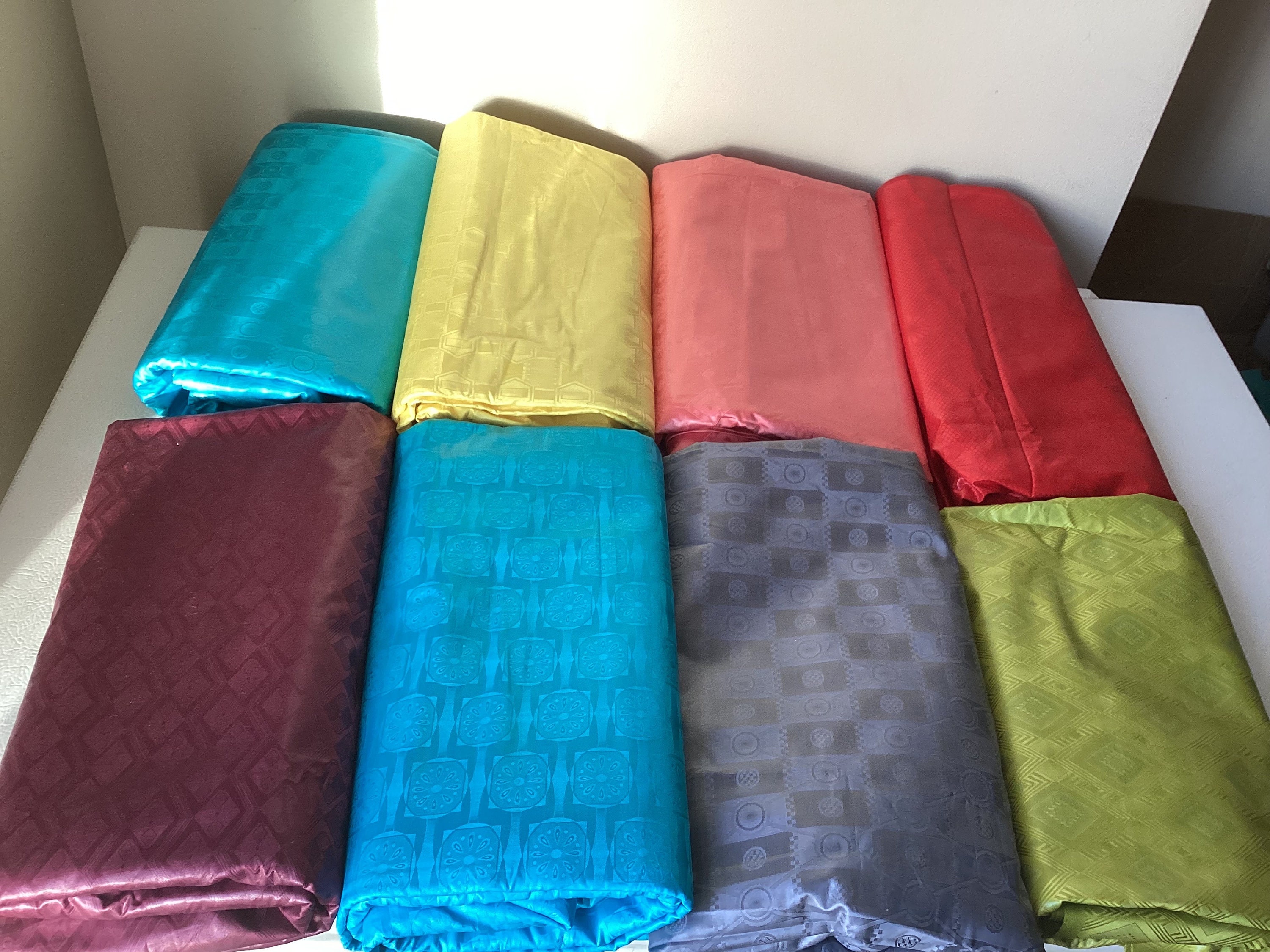 Bazin Riche Fabric: 100% Cotton Brocade, Shada - Etsy