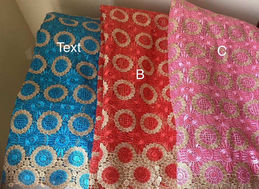 French Water-soluble Lace Fabric 2024 Newest Design - Etsy