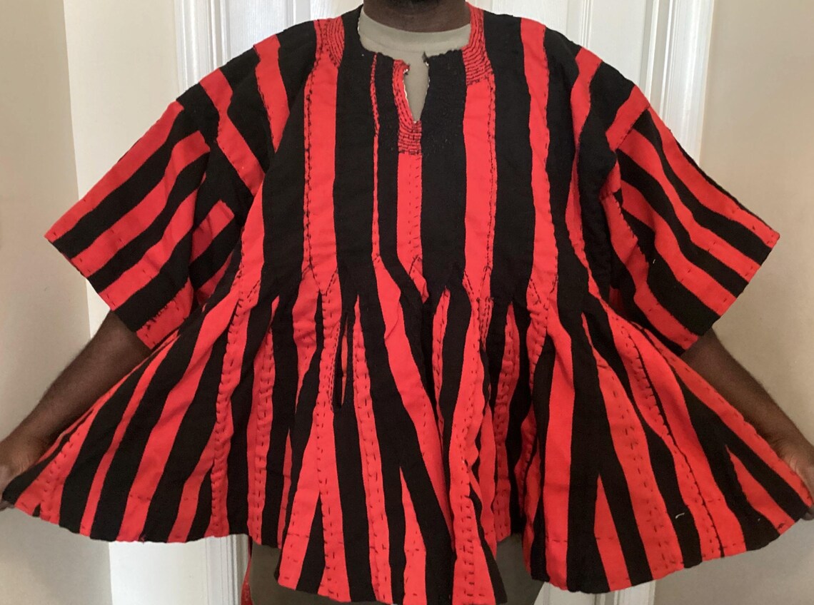 Hand Stitched Batakari Fugu Smock With Hat: Northern Ghana Wear - Etsy