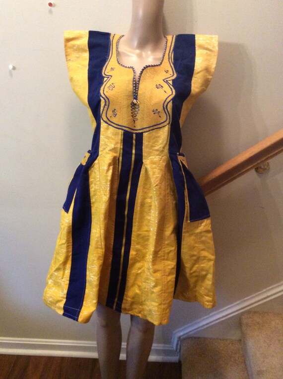 Northern Ghana Traditional Kente / Fugu/ Batakari Dress. L - Etsy