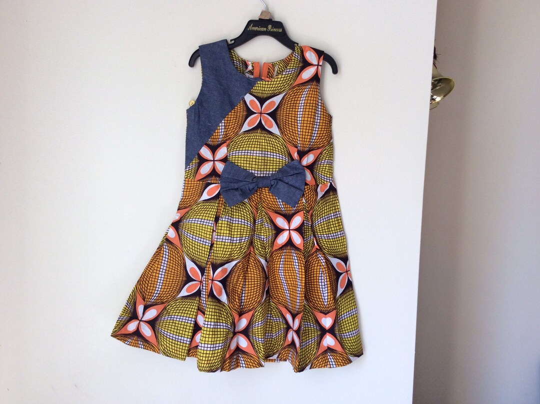 African Ankara/ Color Block Toddler Girl Dress. (3-4t) - Etsy