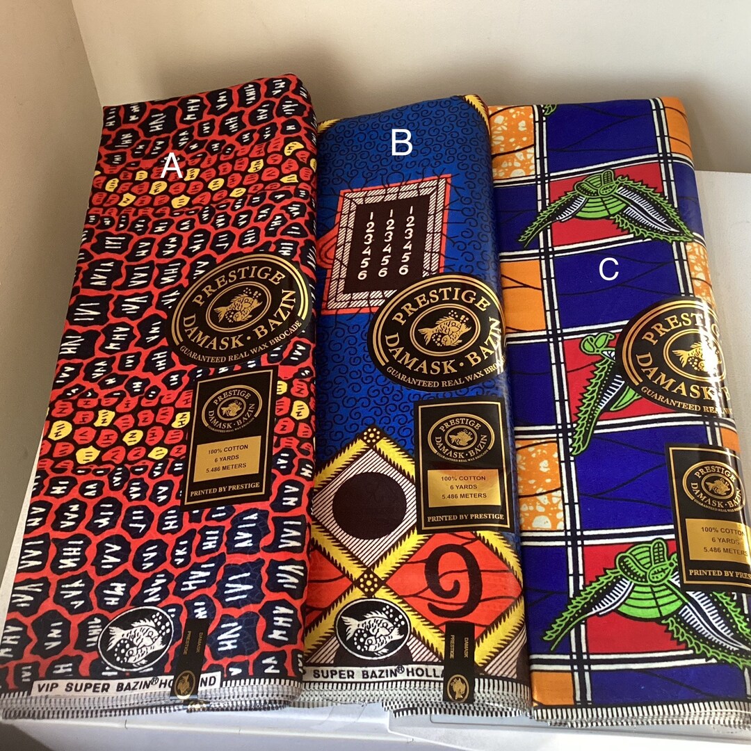 Assortment of Couture Bazin VIP Fabric. - Etsy