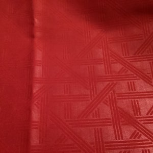 Quality Embossed African Print Red Fabric/ Corbin. - Etsy