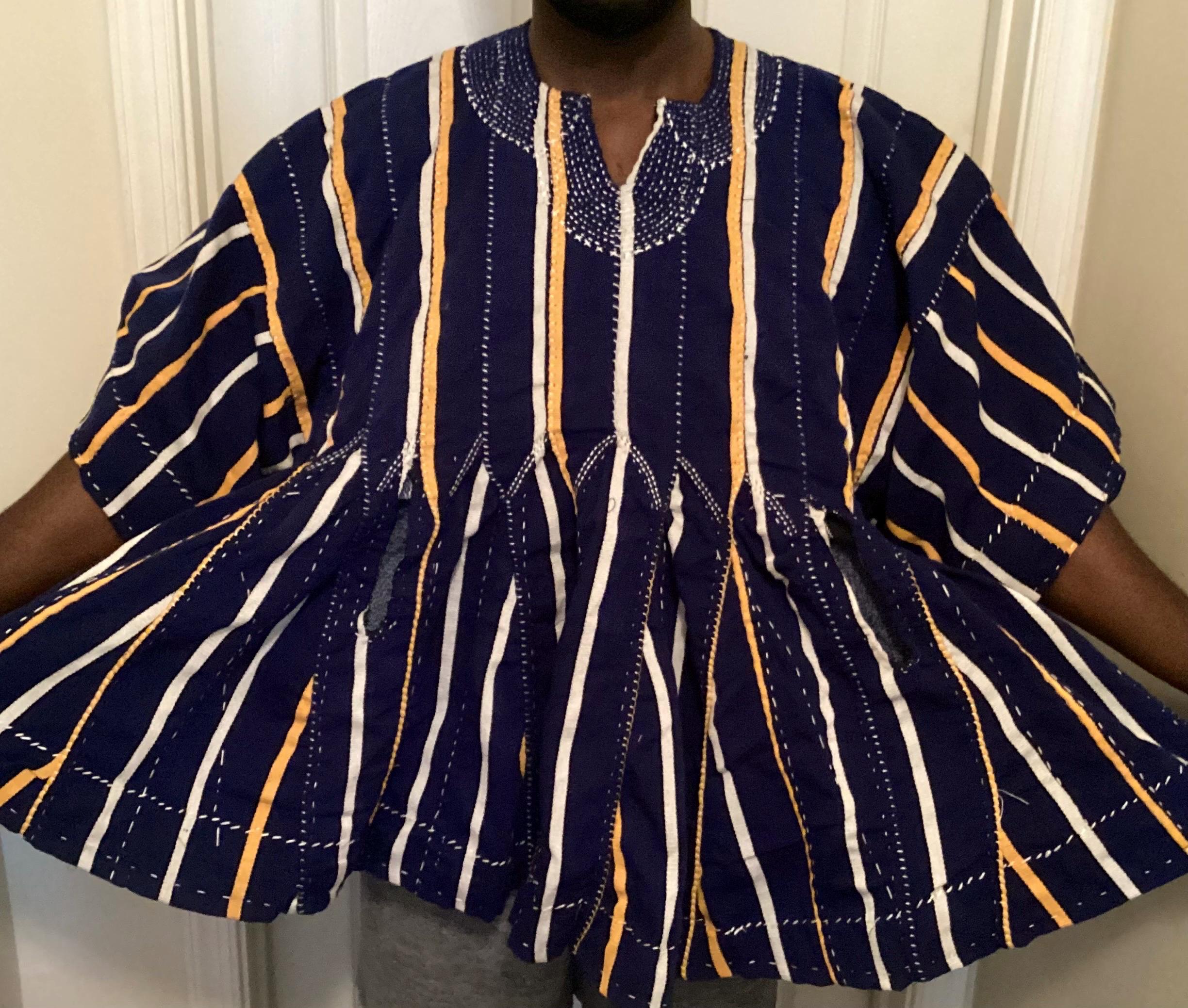 Hand Stitched Batakari Fugu Smock With Hat: Northern Ghana Wear - Etsy