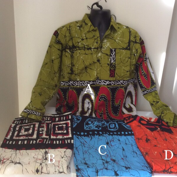 African Print Shirt - Etsy