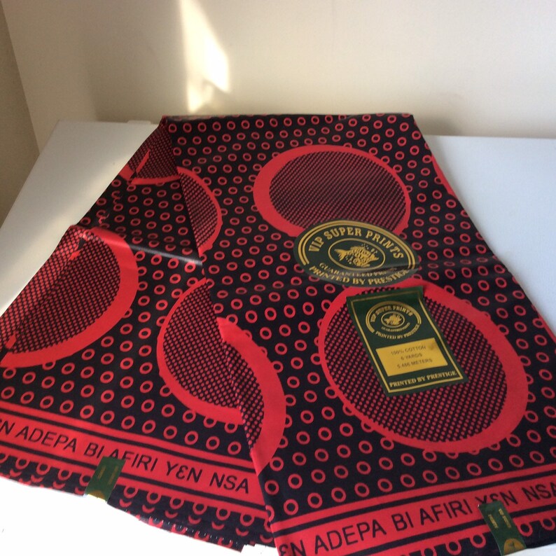African Ankara Holland VIP Wax Funeral Fabric.3yards - Etsy
