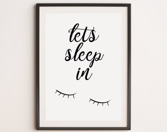 Everything is Better in Your Pyjamas Print, Bedroom Prints, Wall Art ...
