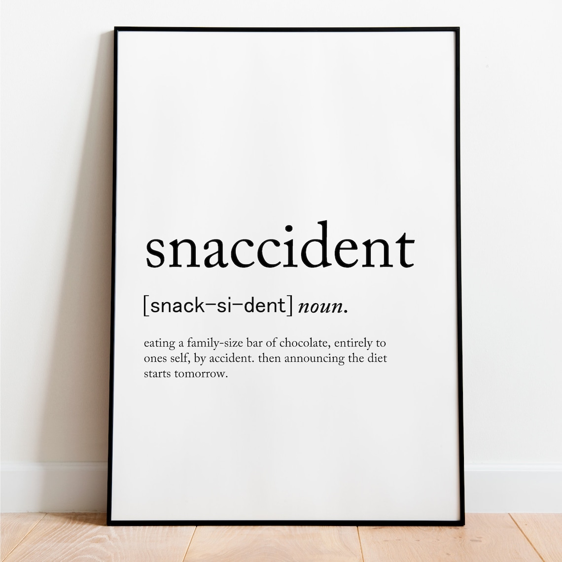 Snaccident Definition Print Dictionary Print Definition - Etsy