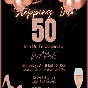Milestone Birthday | Editable Flyer | Birthday Party | Adult ...