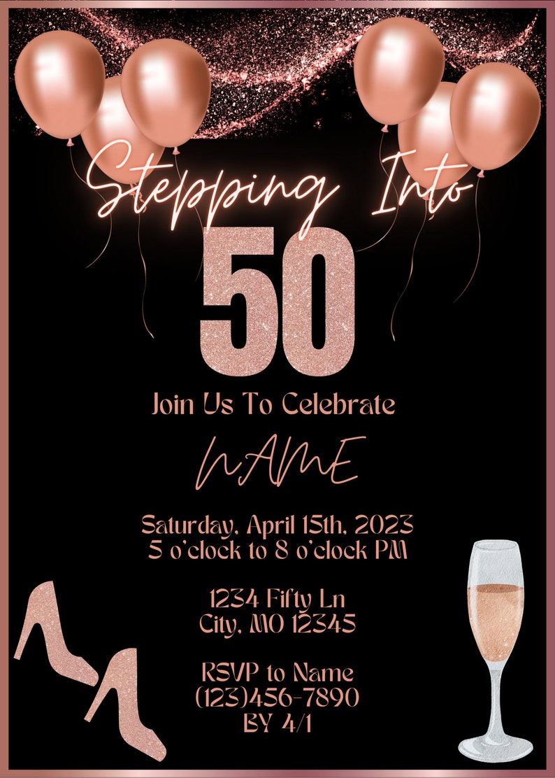 Milestone Birthday | Editable Flyer | Birthday Party | Adult ...