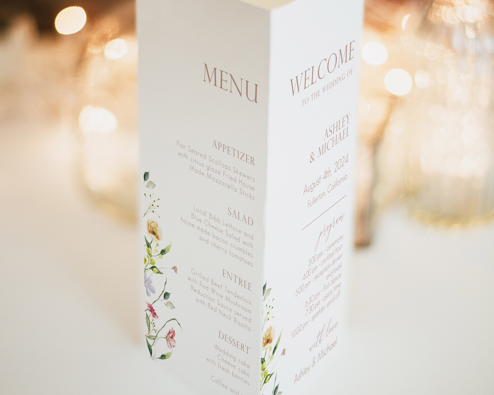 Trifold Table Stand Template Modern Tri-fold Table Number - Etsy