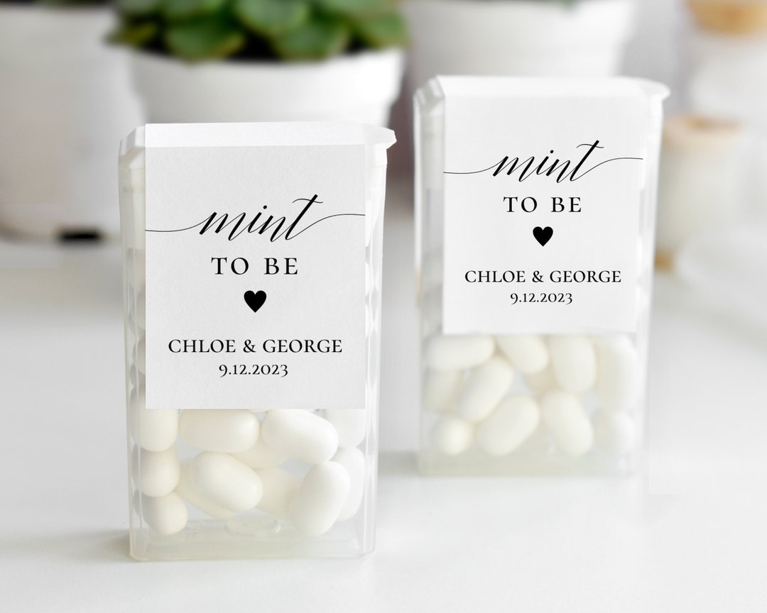 Mint to Be Label Template, Editable Tic Tac Wraparound, Editable Mint ...