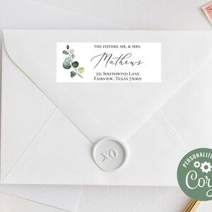 Printable Address Label, Editable Return Address Label, Envelope ...