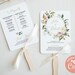 Wedding Program Fan Template, Printable Wedding Ceremony Program, Blush ...