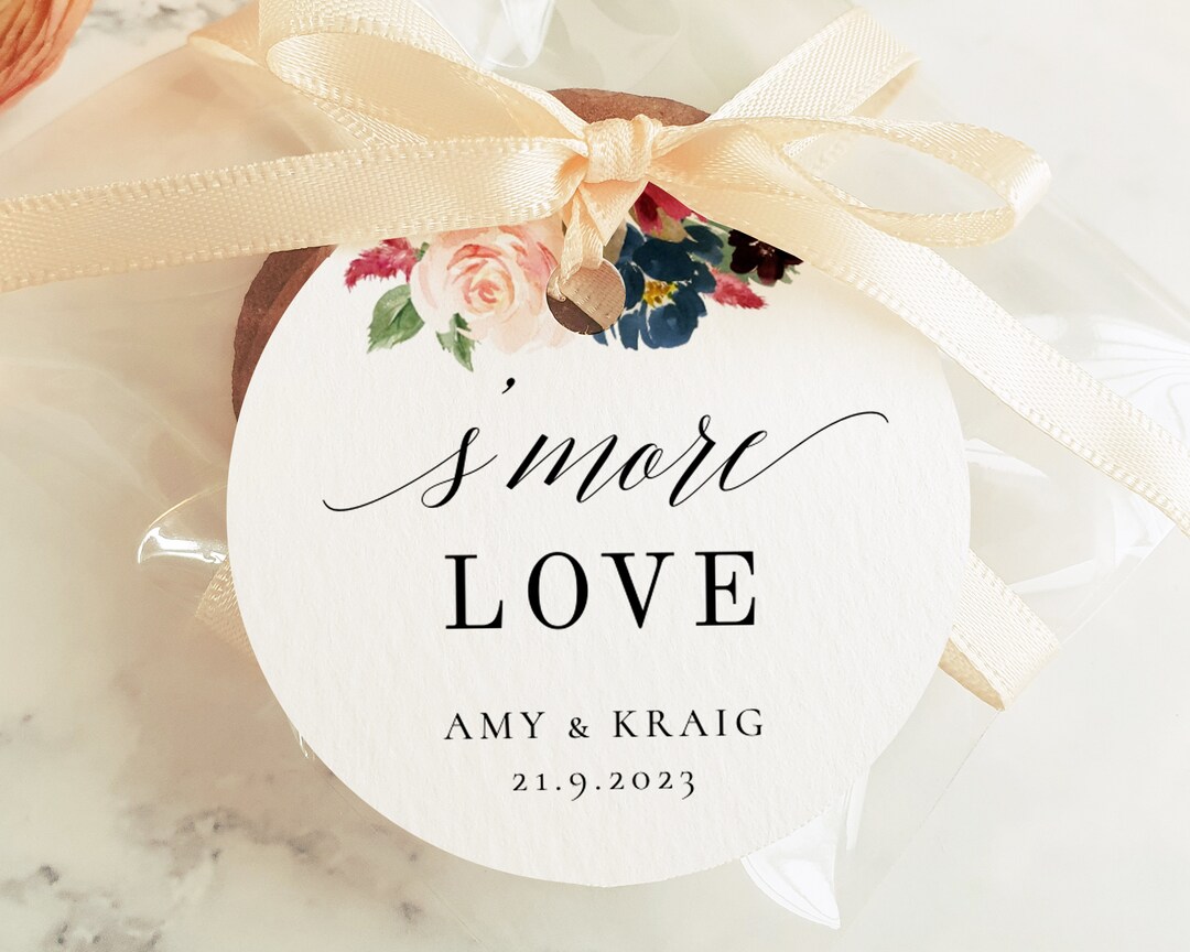 Burgundy Round Favor Tag Template, Printable Round Wedding Label ...