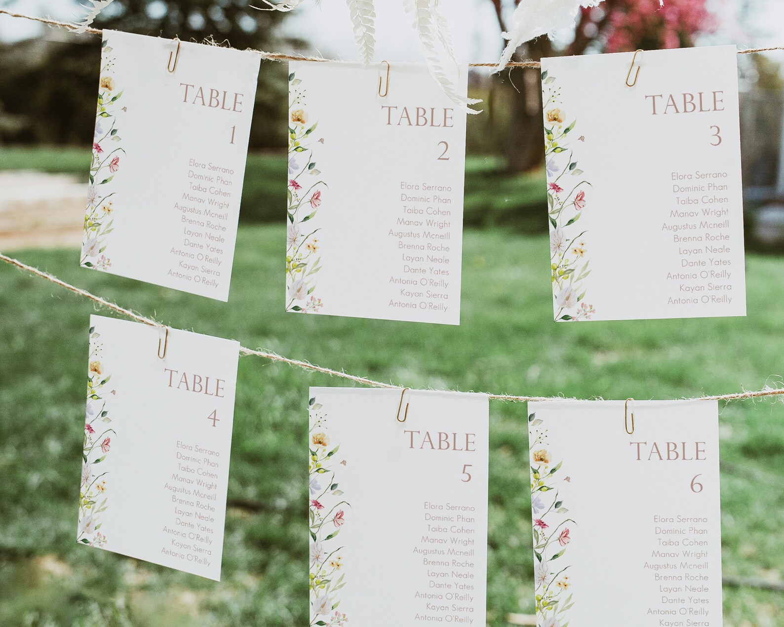 Seating Chart Cards Template Printable Wedding Seating Chart - Etsy