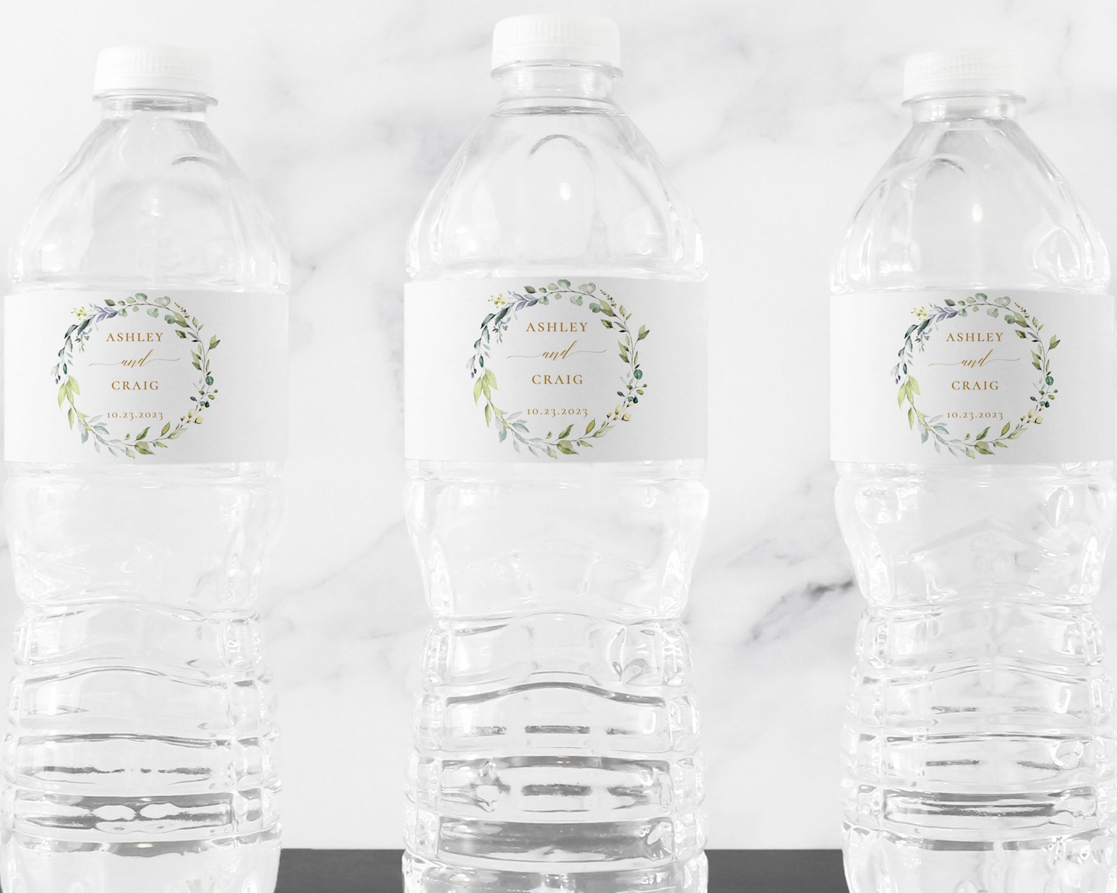 Water Bottle Label Editable Template, Printable Water Bottle Label ...