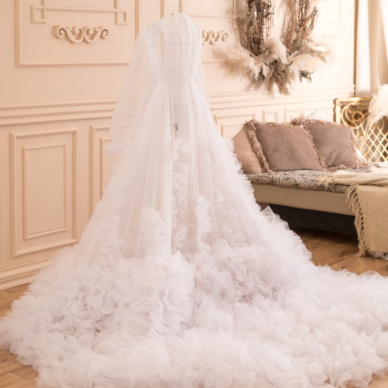 See Through White Robe - Etsy