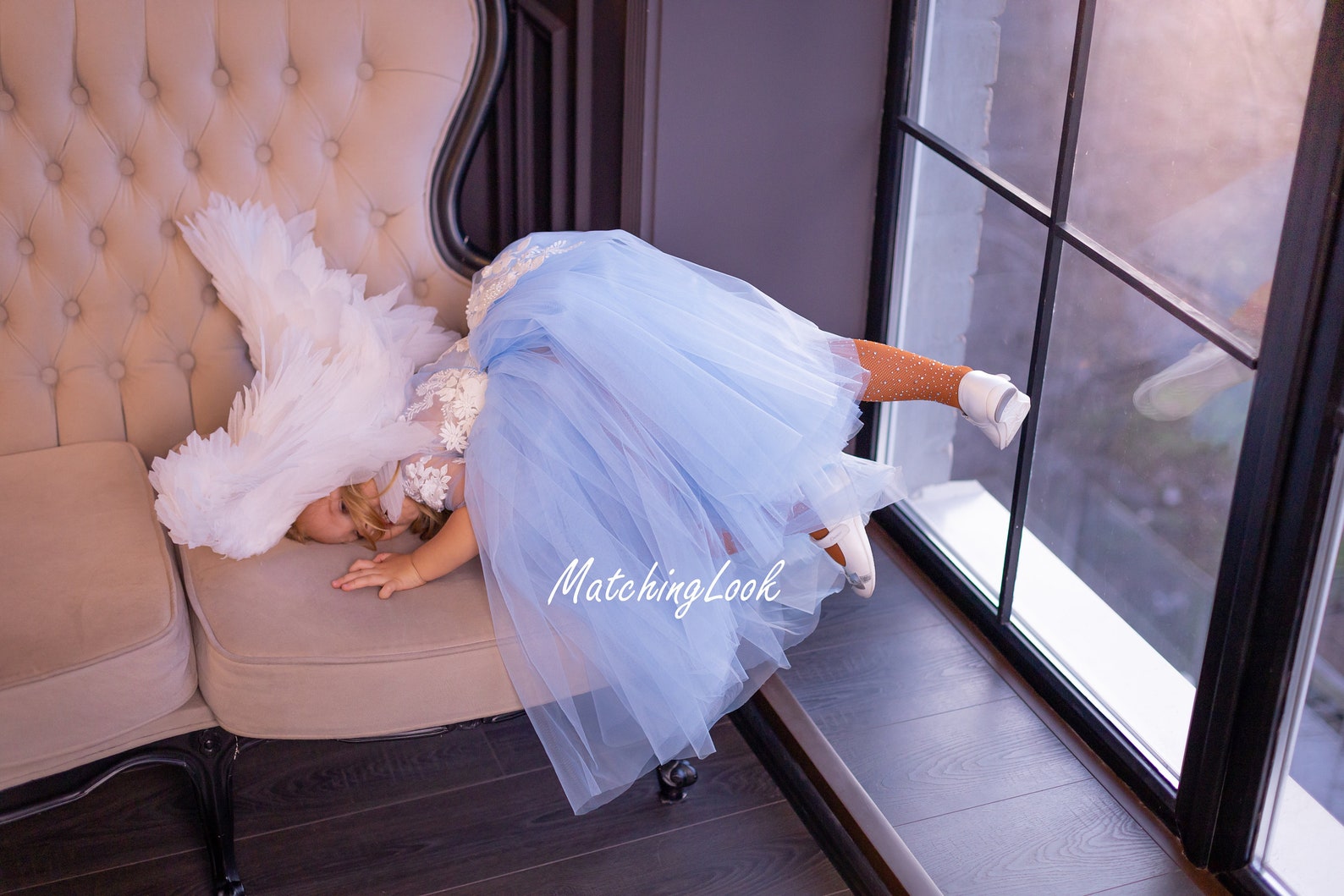 Dusty Blue Mommy and Me Maternity Dress Maternity Ball Gown - Etsy
