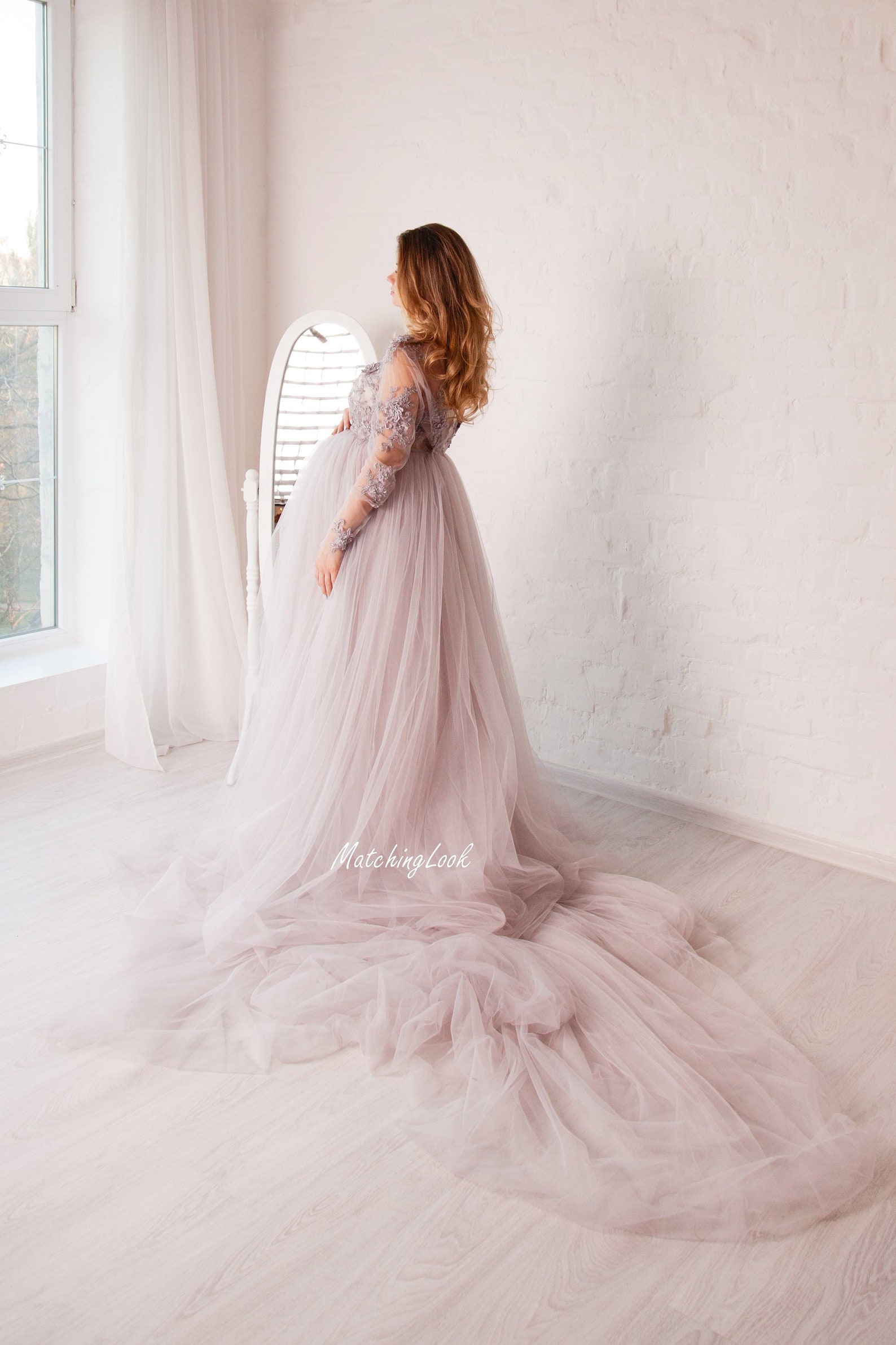 Maternity Dress for Photoshoot Maternity Gown Pregnancy | Etsy