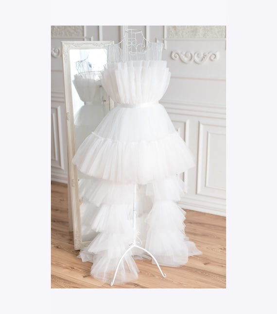 White ruffle Tulle Dress | Dresses Images 2025