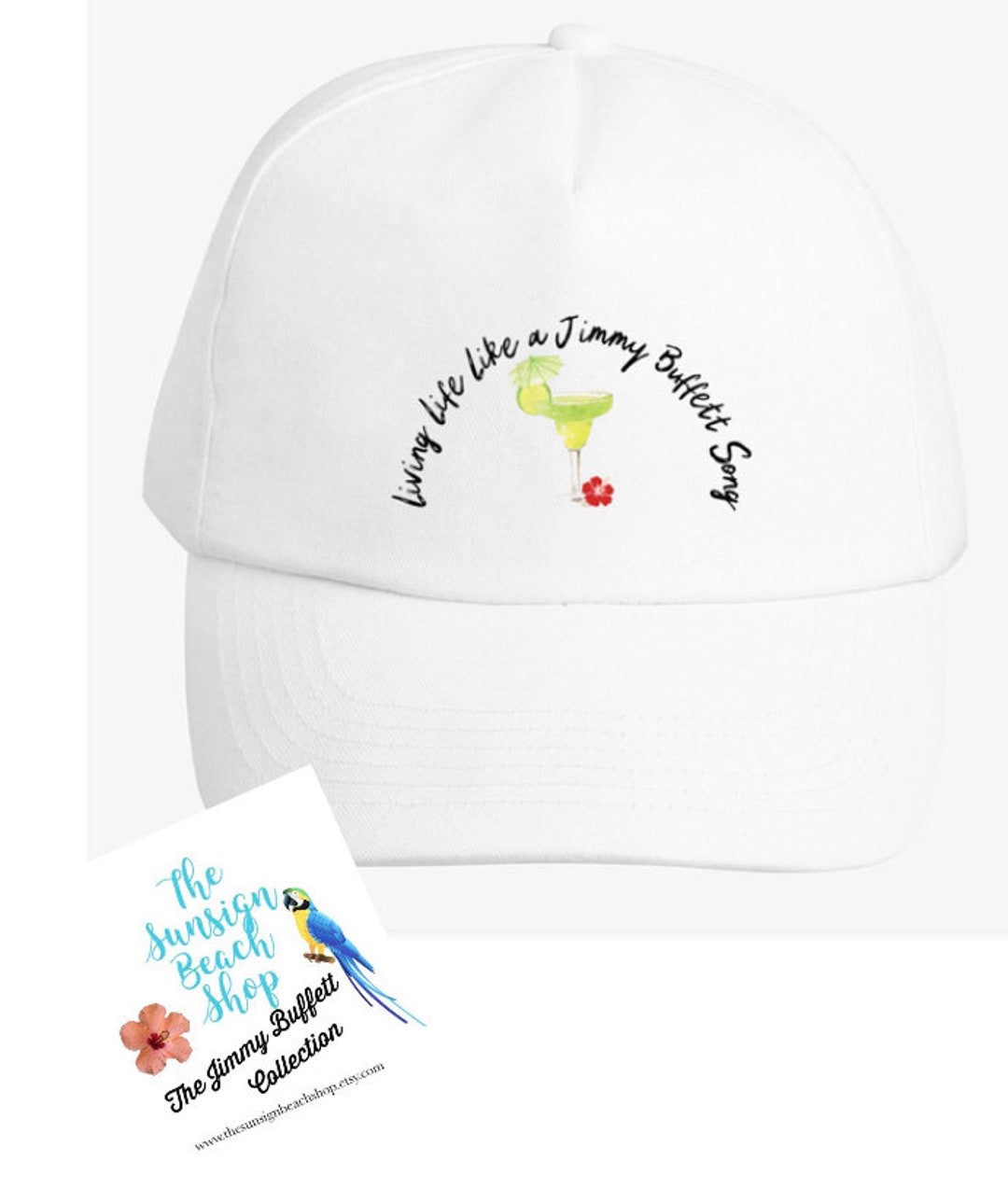 Living Life Like a Jimmy Buffett Song, Hat, Ball Cap, Parrothead ...