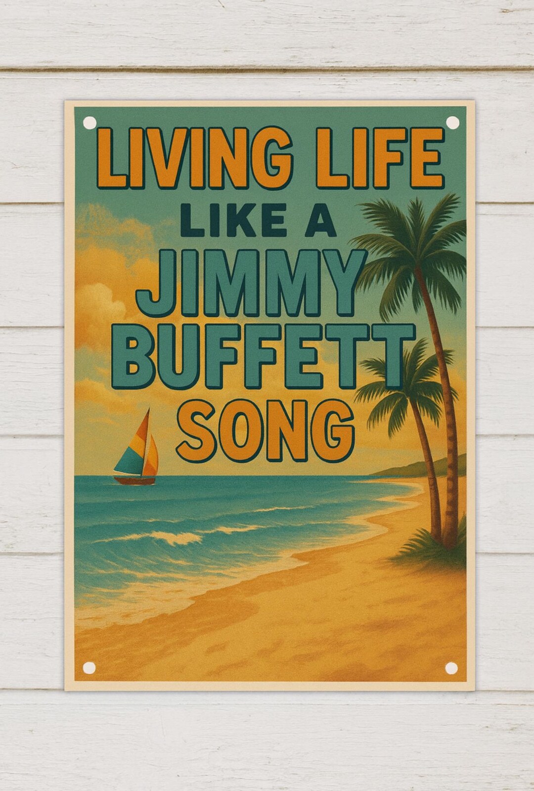 Jimmy Buffett Sign, Tropical Beach Bar Decor, Metal Sign, Poolside Sign ...